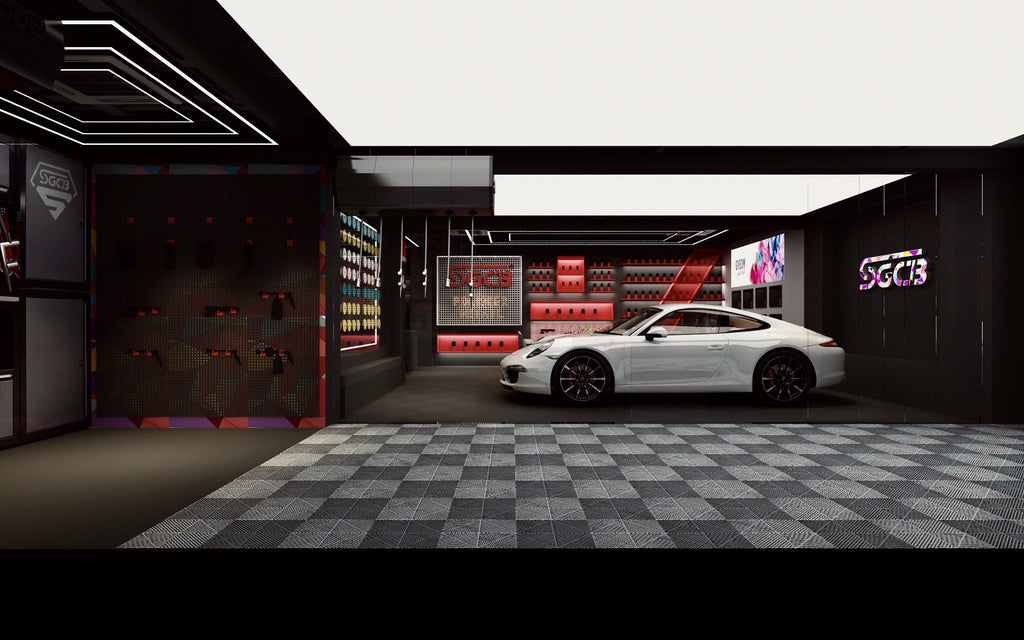 What is the style of the car beauty shop? Car beauty shop decoration s ...