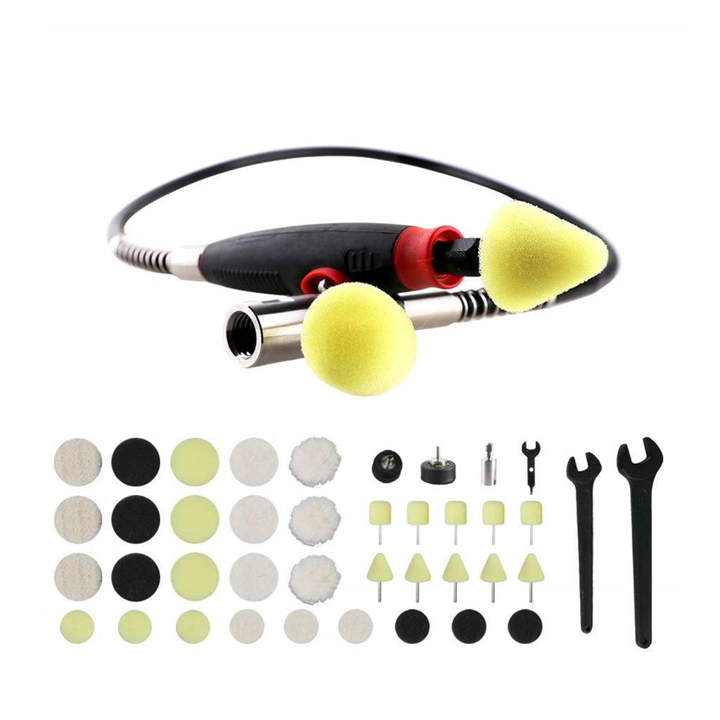 SGCB 41PCS Powerful Mini Detail Polisher 5/8" Thread 20,000RPM w ...
