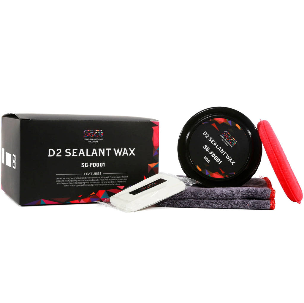 SGCB Pro Auto Care Synthetic D2 Sealant Wax Kit, Brazilian Carnauba ...